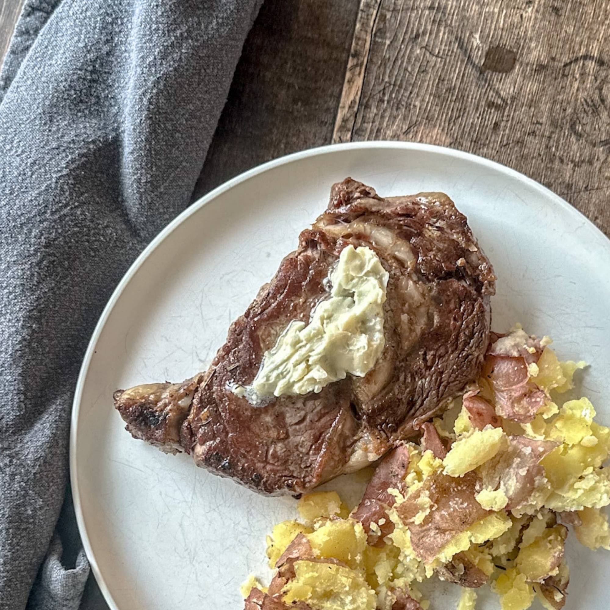Blue Cheese Butter Ribeye – Olive Branch Oil & Spice