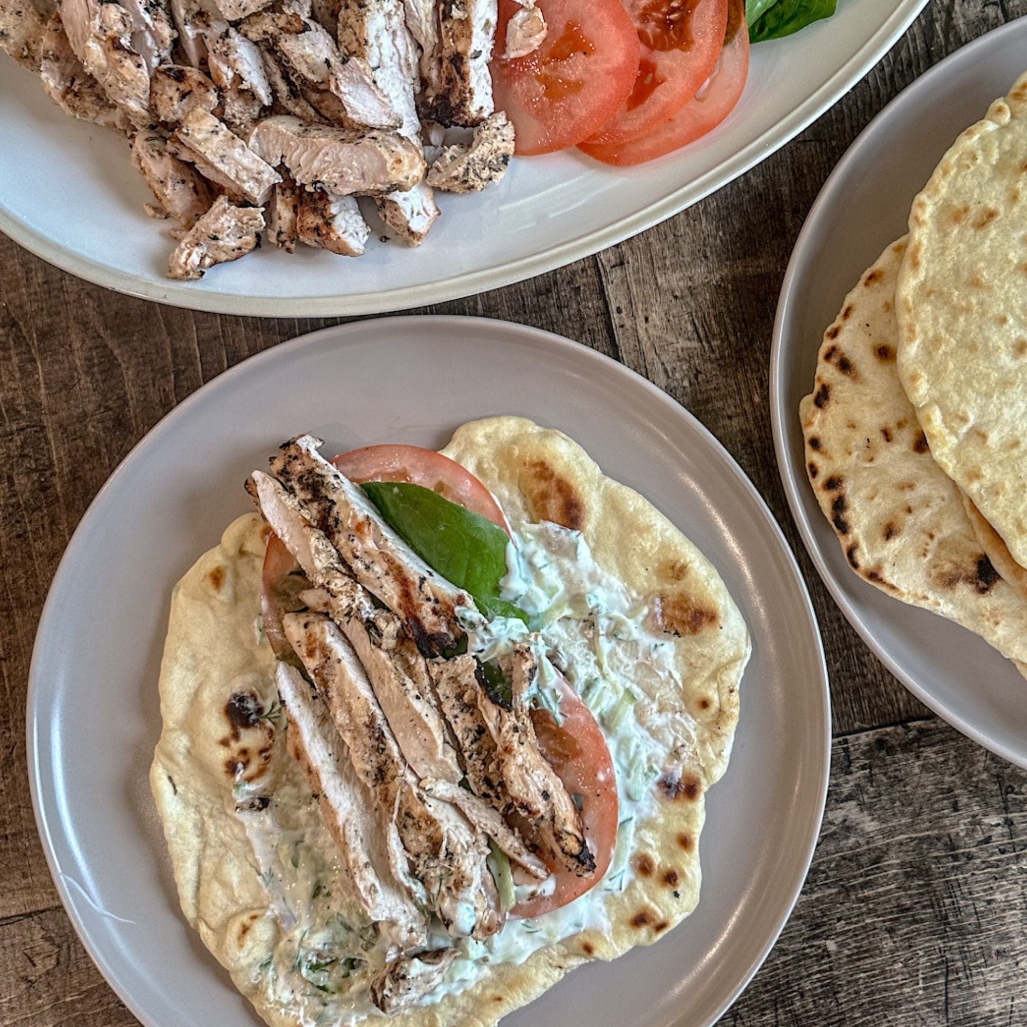 Grilled Chicken Gyros – Olive Branch Oil & Spice