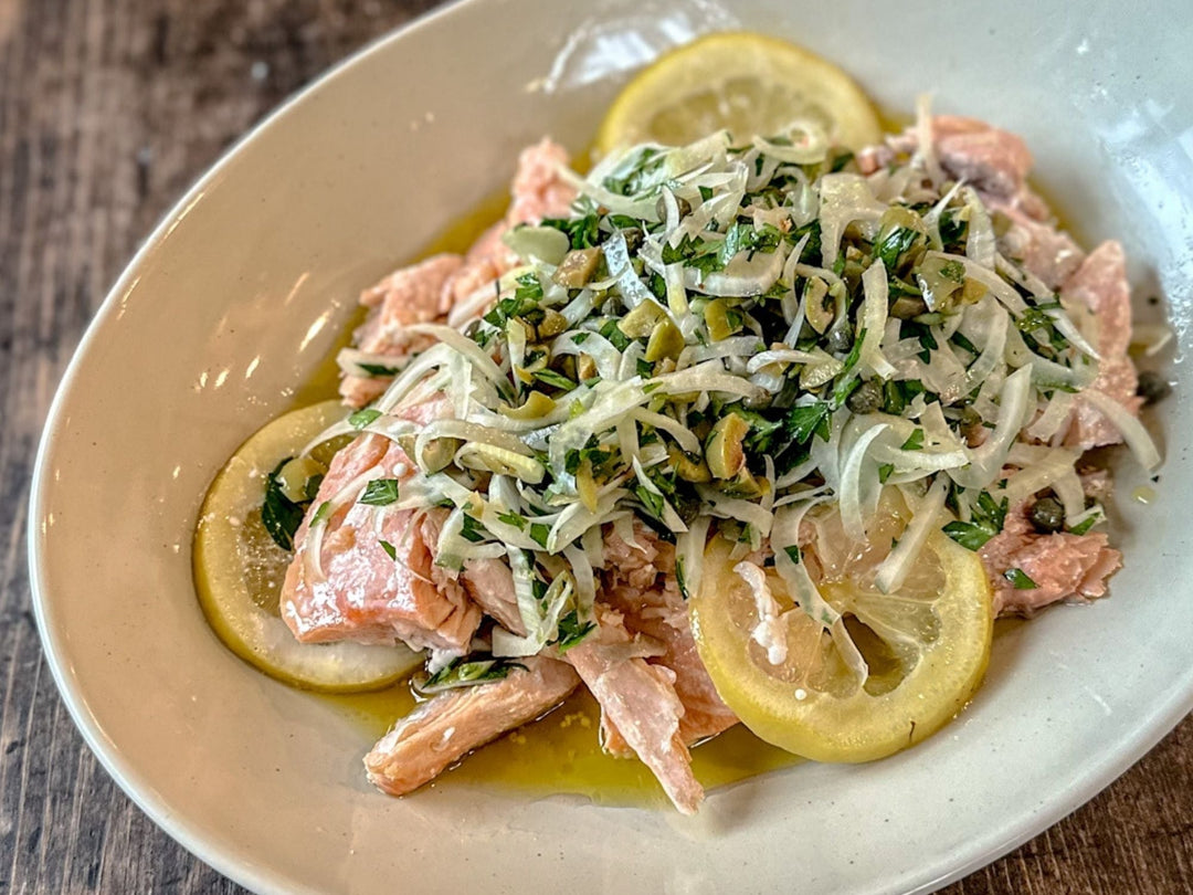 Olive Oil Poached Salmon – Olive Branch Oil & Spice