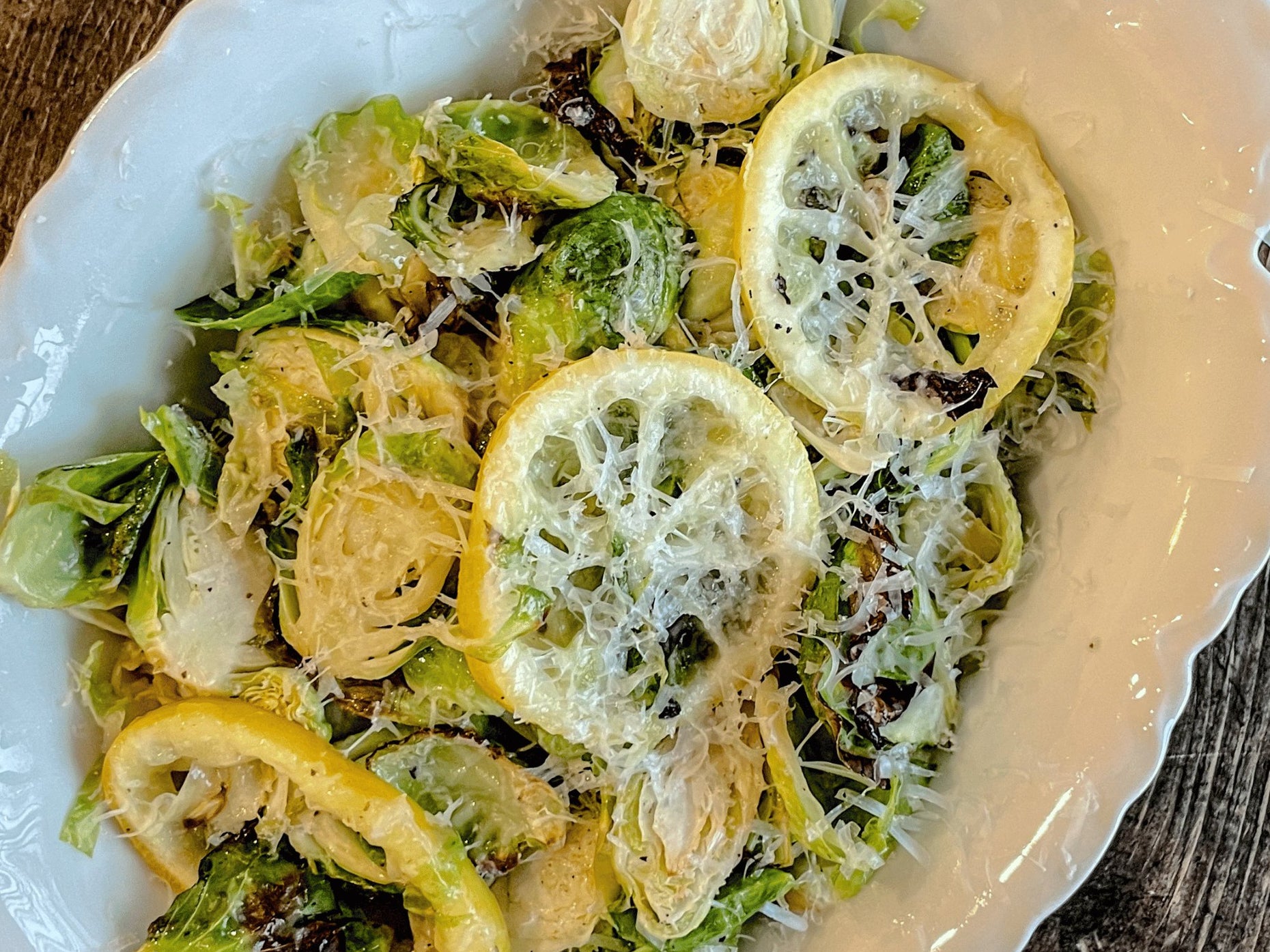 Lemon Parmesan Brussels Sprouts – Olive Branch Oil & Spice